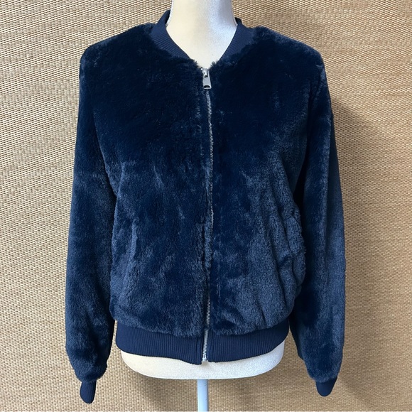 Love Tree | Jackets & Coats | Love Tree Bomber Jacket Women Large Blue ...